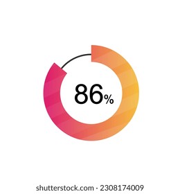 86 Percentage Diagrams Pie Chart Your Stock Vector (Royalty Free) 2308174009 | Shutterstock