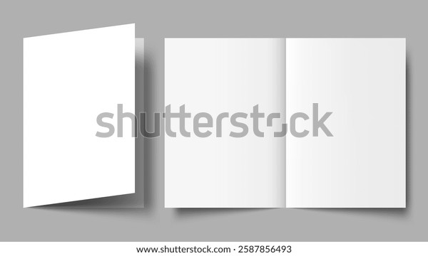 1,468 Half Folder Mockup Stock Vectors and Vector Art | Shutterstock