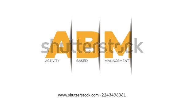 Abm Activity Based Management Keyword Vector Stock Vector (Royalty Free ...