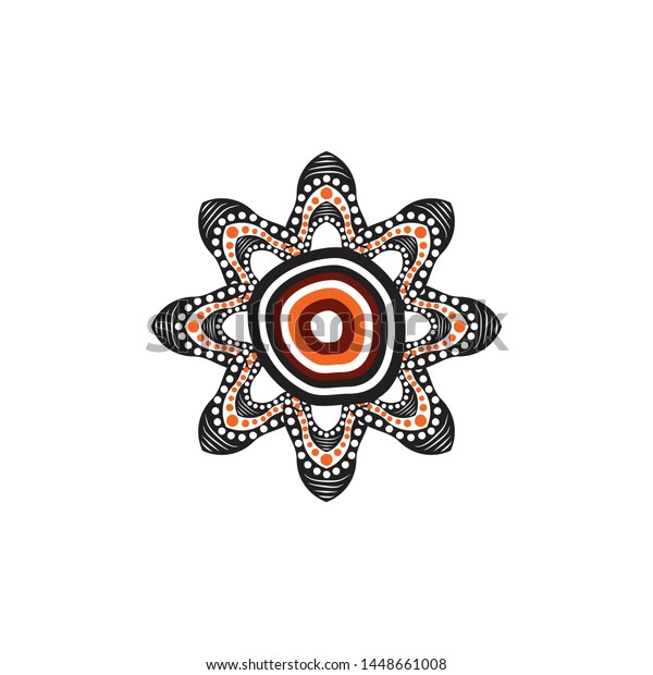 Aboriginal Art Logo Design Vector Template Stock Vector (Royalty Free ...