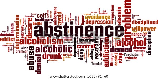Abstinence Word Cloud Concept Vector Illustration Stock Vector (Royalty ...