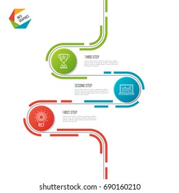 851 3 Step Journey Infographic Images, Stock Photos, 3D objects ...