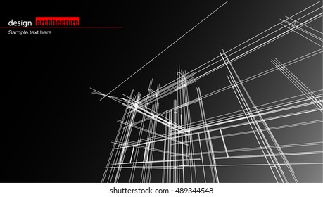 Abstract Architectural Background Layout Design Stock Vector (Royalty ...