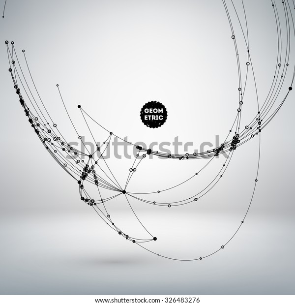 Abstract Background Dots Array Lines Connection 库存矢量图（免版税）326483276 | Shutterstock