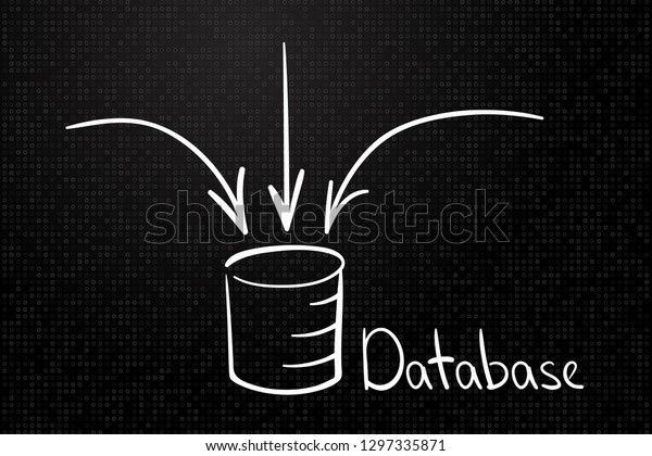 Abstract Black White Database Concept Vector Stock Vector (Royalty Free ...