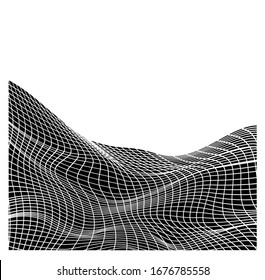 Abstract Black Wireframe Background Vector Illustration Stock Vector ...