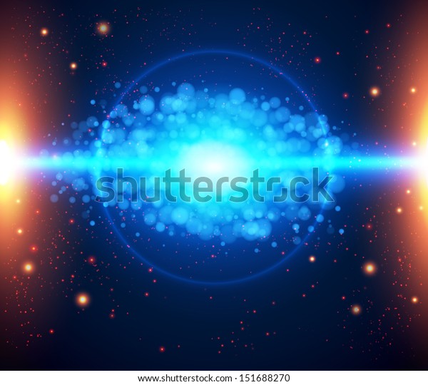 Abstract Cosmic Light Background Vector Image Stock Vector (Royalty ...