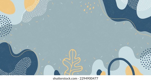 Cute Doodle Pattern Background Abstract Shapes Stock Vector (Royalty ...
