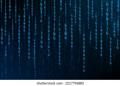 Abstract Digital Technology Falling Binary Code Stock Vector (Royalty Free) 2217796883 ...