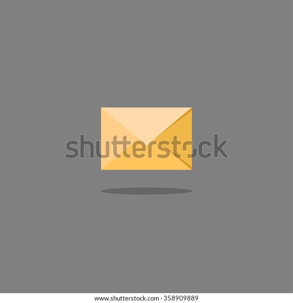 Abstract Flat Design Vector Mail Message Stock Vector (Royalty Free ...