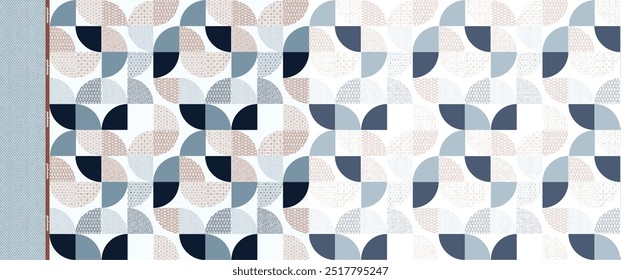 Abstract Geometric Pattern Generative Computational Art Stock Vector