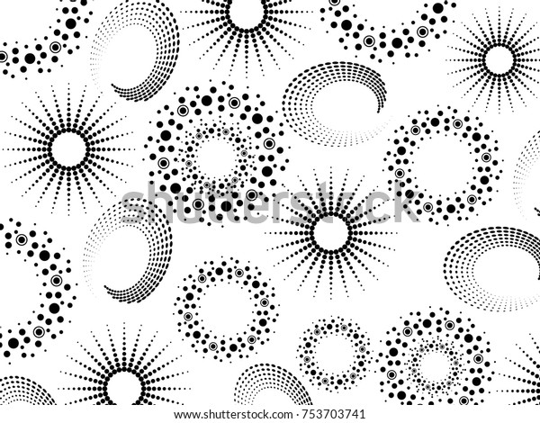 Abstract Geometric Pattern Rings Stock Vector (Royalty Free) 753703741 ...