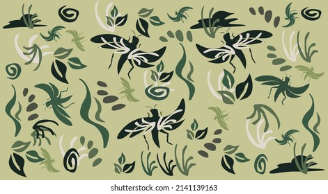 8,027 Grasshopper Pattern Images, Stock Photos & Vectors | Shutterstock