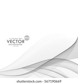 Abstract Gray Wave Background Stock Vector (Royalty Free) 567190669 ...