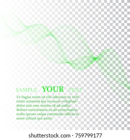 Abstract Green Wave Example Text On Stock Vector (Royalty Free ...