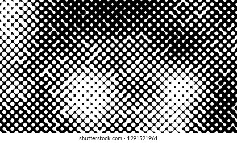 Vector Geometric Halftone Seamless Pattern Small Stock Vector (Royalty ...