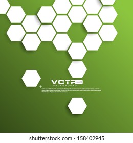 Abstract Hexagonal Shapes Background Stock Vector (Royalty Free ...