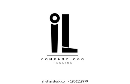 Abstract Letter Initial Il Vector Logo Stock Vector (Royalty Free ...