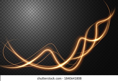 Abstract Light Speed Motion Effect Gold Stock Vector (Royalty Free ...