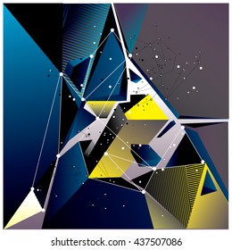 Abstract Modern Triangles Background Pattern Illustration Stock Vector (Royalty Free) 437507086 ...