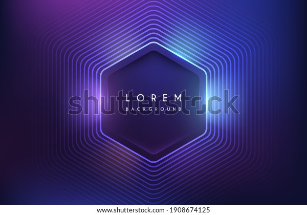 Abstract Neon Color Hexagon Background Light Stock Vector (Royalty Free) 1908674125 | Shutterstock