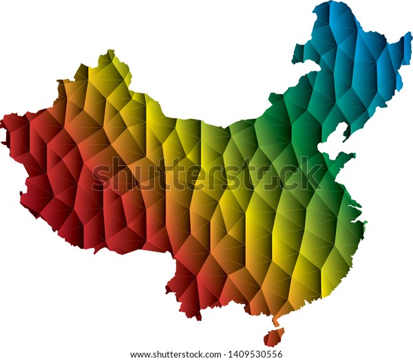 Abstract Polygon Map Vector Illustration Low Stock Vector (Royalty Free ...