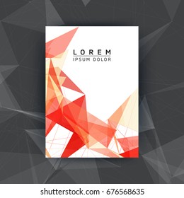 Abstract Polygon Poster Editable Template Design Stock Vector (Royalty ...
