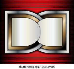 Abstract Red Background Text Message Modern Stock Vector (Royalty Free ...
