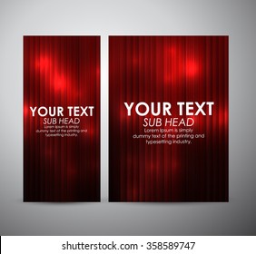 Abstract Red Shining Pattern Brochure Business Stock Vector (Royalty ...