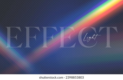 Abstract Refraction Transparent Light Effect Christmas Stock Vector ...