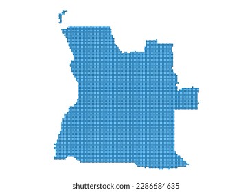 Abstract Representation Angola Vector Angola Map Stock Vector (Royalty ...