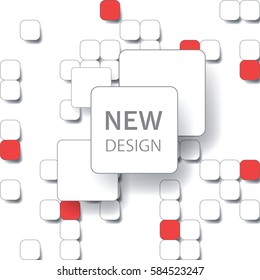 Abstract Rounded Corner Boxes Shadows Your Stock Vector (Royalty Free ...