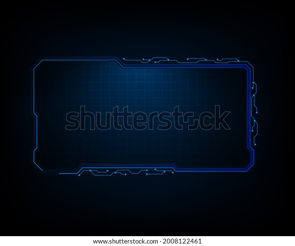 Abstract Science Screen Template Design On Stock Vector (Royalty Free ...