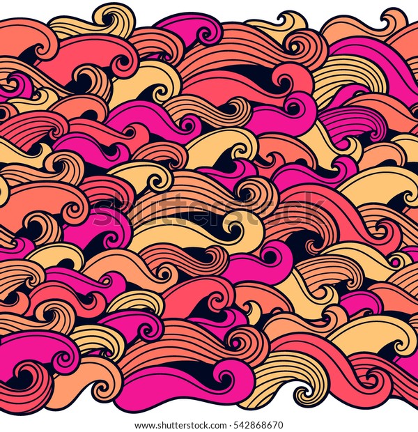 Abstract Seamless Border Pattern Vector Illustration Stock Vector ...