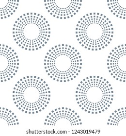 Seamless Pattern Dotted Rings Vector Repeating Stock Vector (Royalty ...