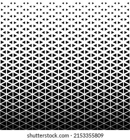 Horizontal Black Halftone Triangle Design Pattern Stock Vector (Royalty ...
