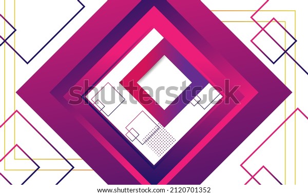 Abstract Square Line Background Gradient Colors Stock Vector (Royalty ...