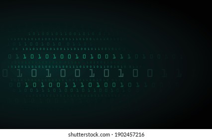 Abstract Technology Background Binary Data Streaming Stock Vector (Royalty Free) 1902457216 ...