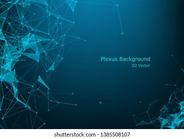 Plexus Lines Particles Background Vector Technology Stock Vector ...