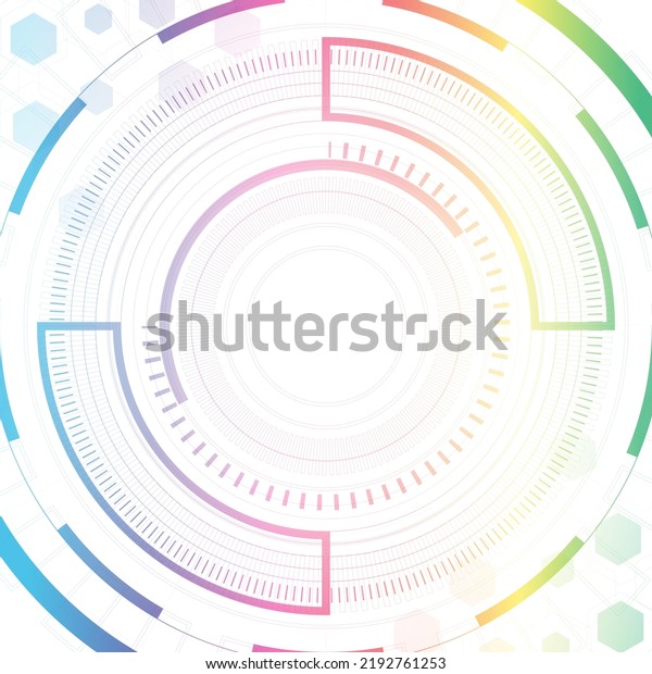 Abstract Technology Tech Circle Background Technology Stock Vector ...