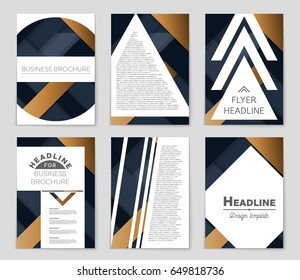 Abstract Vector Layout Background Set Art Stock Vector (Royalty Free ...