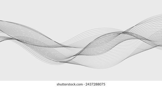 Abstract Wave Element Design Digital Frequency Stock Vector (Royalty ...
