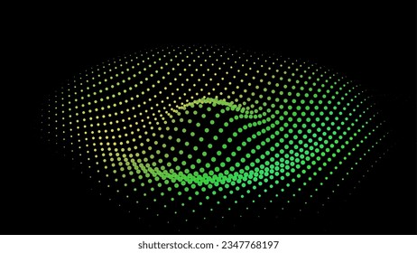 Abstract Waveform Net Pulsating Hole Dots Stock Vector (Royalty Free) 2346784341 | Shutterstock
