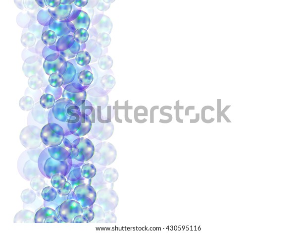 Abstract White Background Rising Bubbles Vector: เวกเตอร์สต็อก (ปลอดค่า ...
