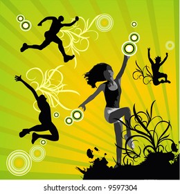 Active People Vector Composition Stock Vector (Royalty Free) 9597304 ...