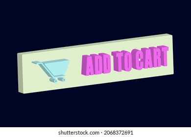 Add Chart Button 3d Model Suitable Stock Vector (Royalty Free ...