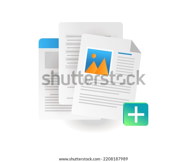 Adding Business Information Data Stock Vector (Royalty Free) 2208187989 ...