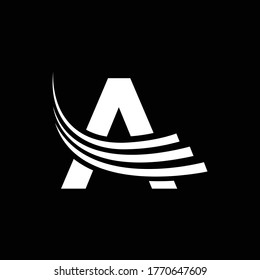 Aero Shape Technology Concept Initial Letter Stock Vector (Royalty Free ...
