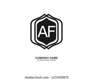 Af Initial Logo Template Vector Stock Vector (Royalty Free) 1272439873 ...