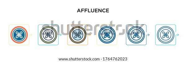 Affluence Vector Icon 6 Different Modern Stock Vector (Royalty Free ...